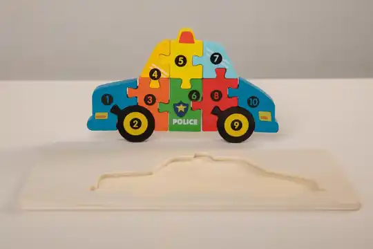 Puzzel Politieauto - Zoem